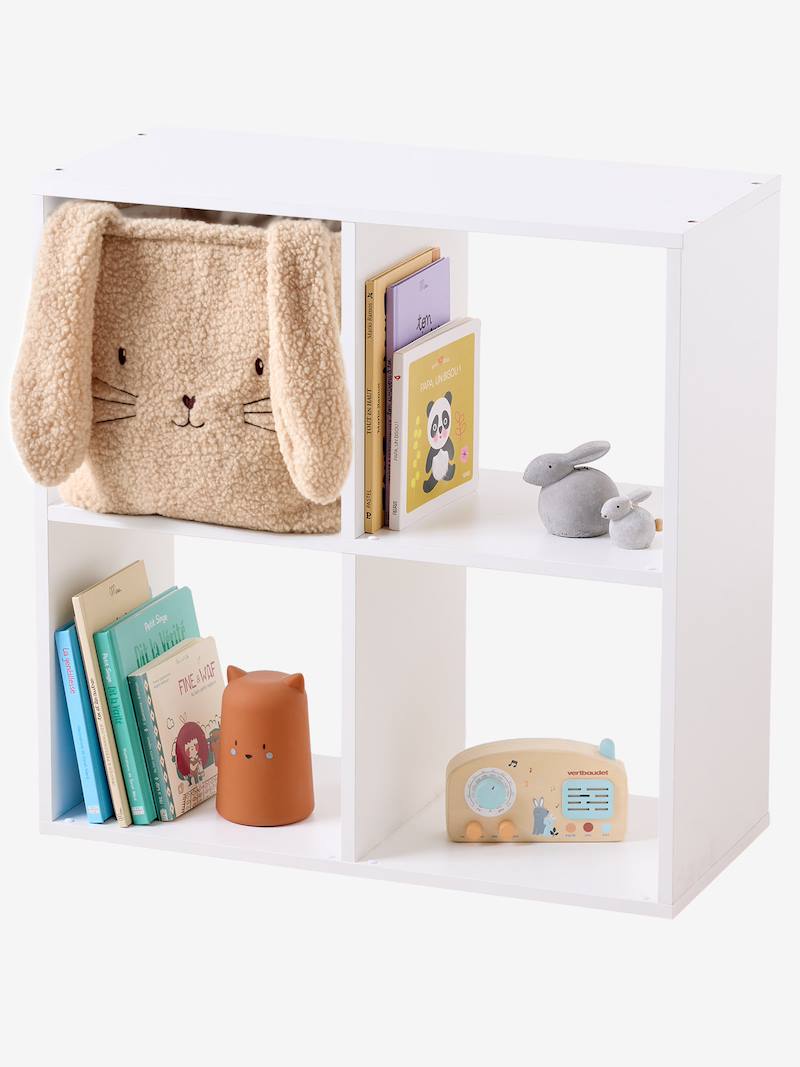 Cesta plegable con diseño de conejo beige arena - Vertbaudet